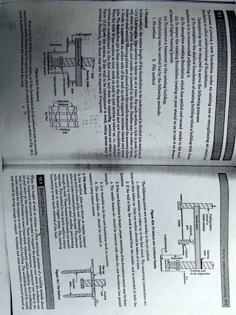 Underpinning and Scaffolding | PDF | Scaffolding | Bamboo