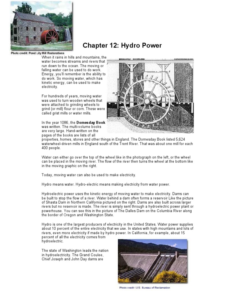 Hydro Power | PDF | Hydroelectricity | Power (Physics)
