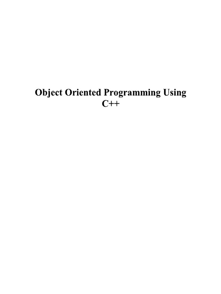 285 - OOPS Lecture Notes Complete | PDF
