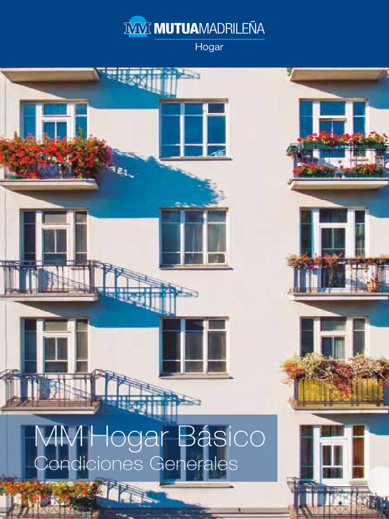 Condiciones Generales Mutua Madrileña Hogar Básico 2024 | PDF | Seguro | Robo