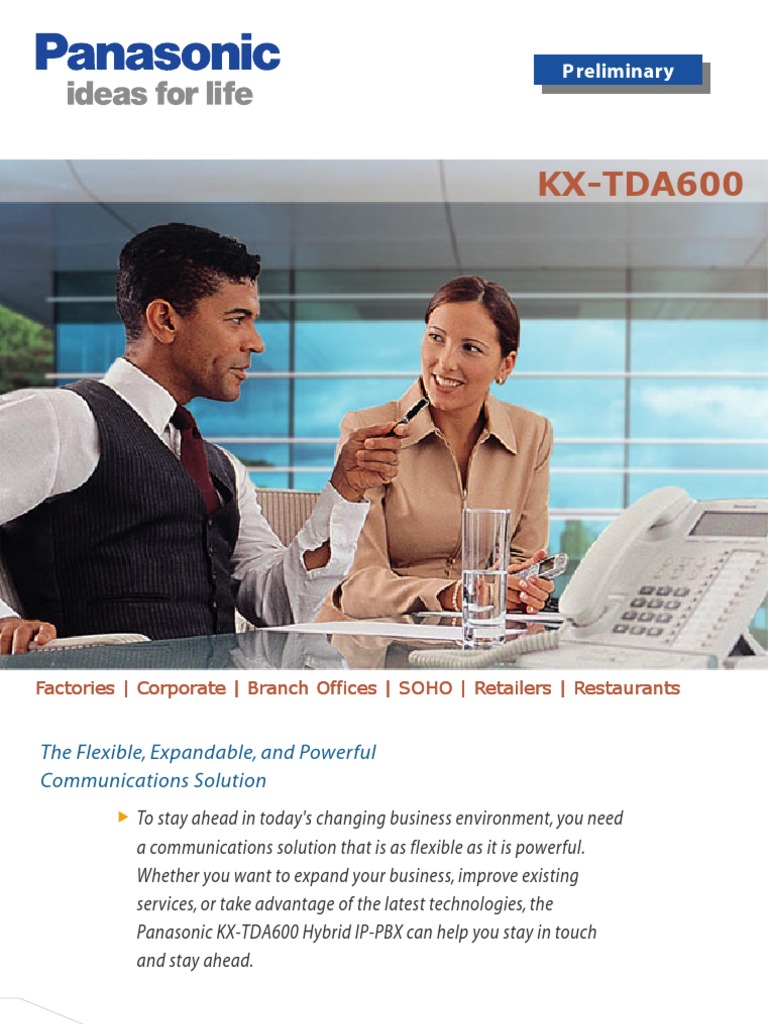 KX Tda600 | PDF | Telephony | Telephone