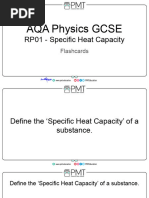 Notes - RP 01 Specific Heat Capacity - AQA Physics GCSE | PDF | Heat ...