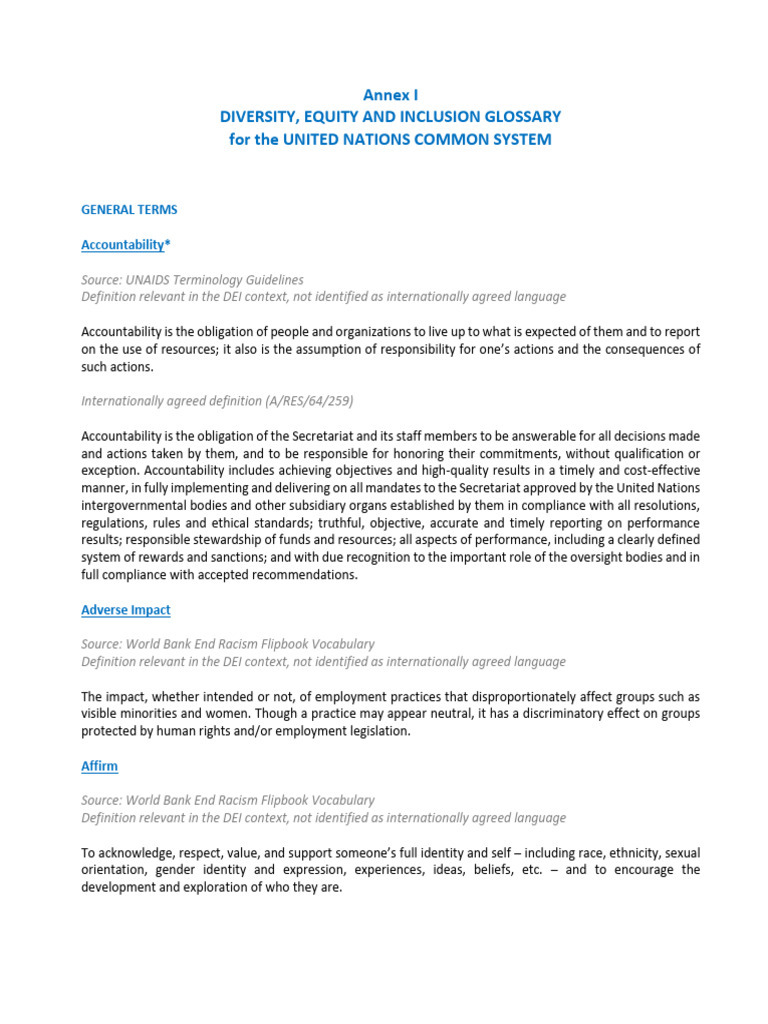 DEI Glossary | PDF | Discrimination & Race Relations | Racism