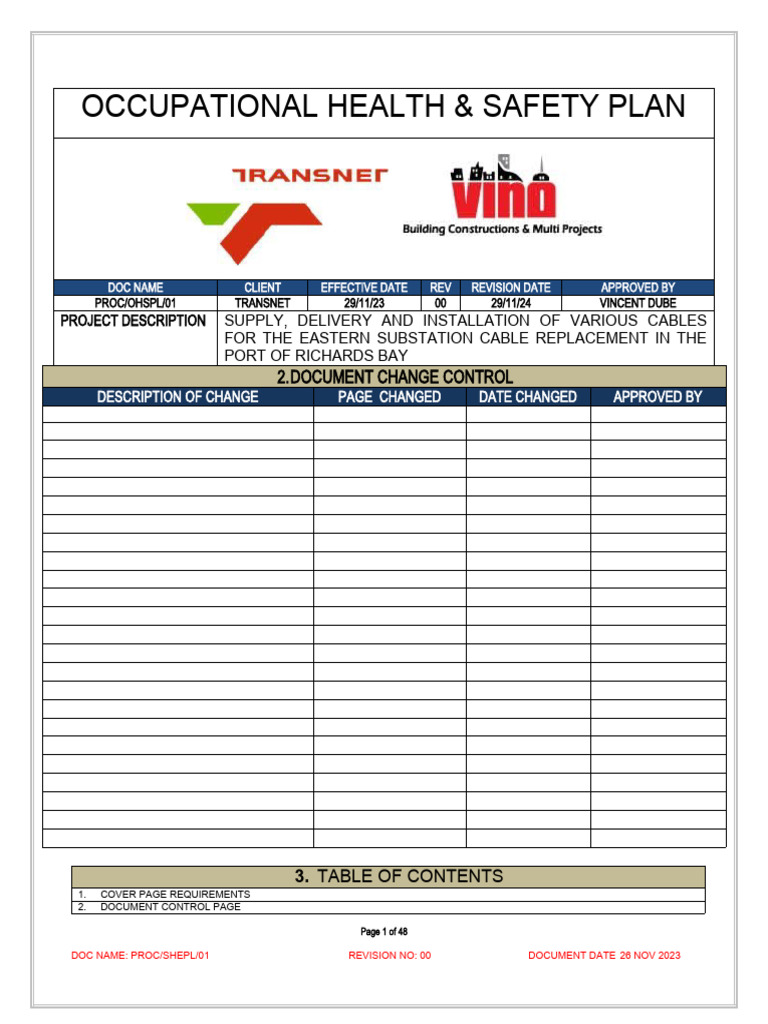 Health and Safety Plan | PDF | Occupational Safety And Health | Safety