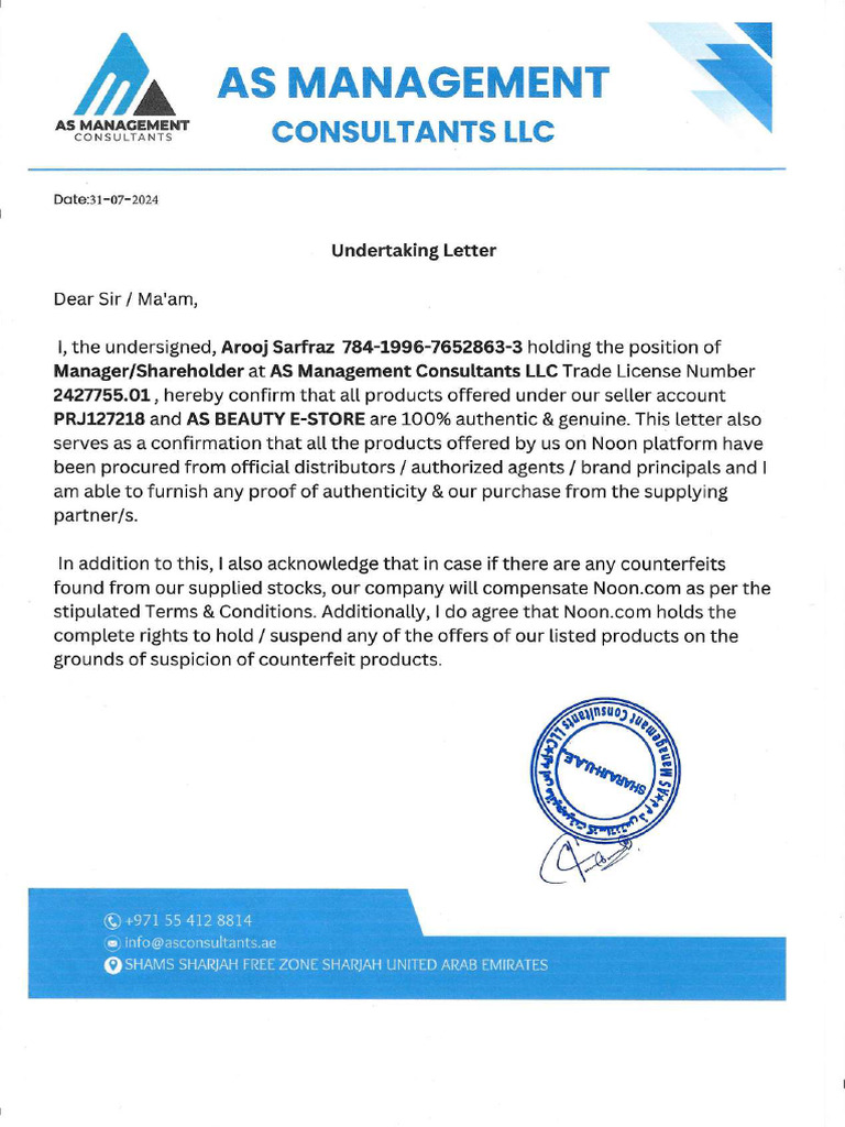 Noon Undertaking Compressed | PDF