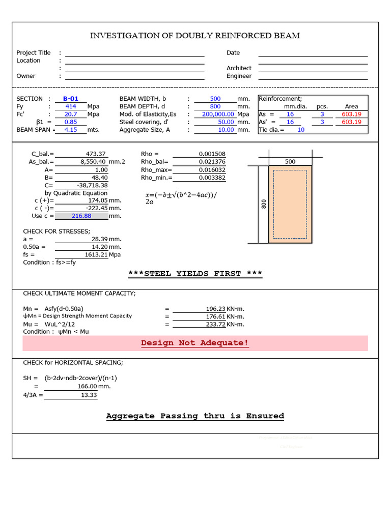 Investigation of Column Subject To Combined Axial and Bending ...