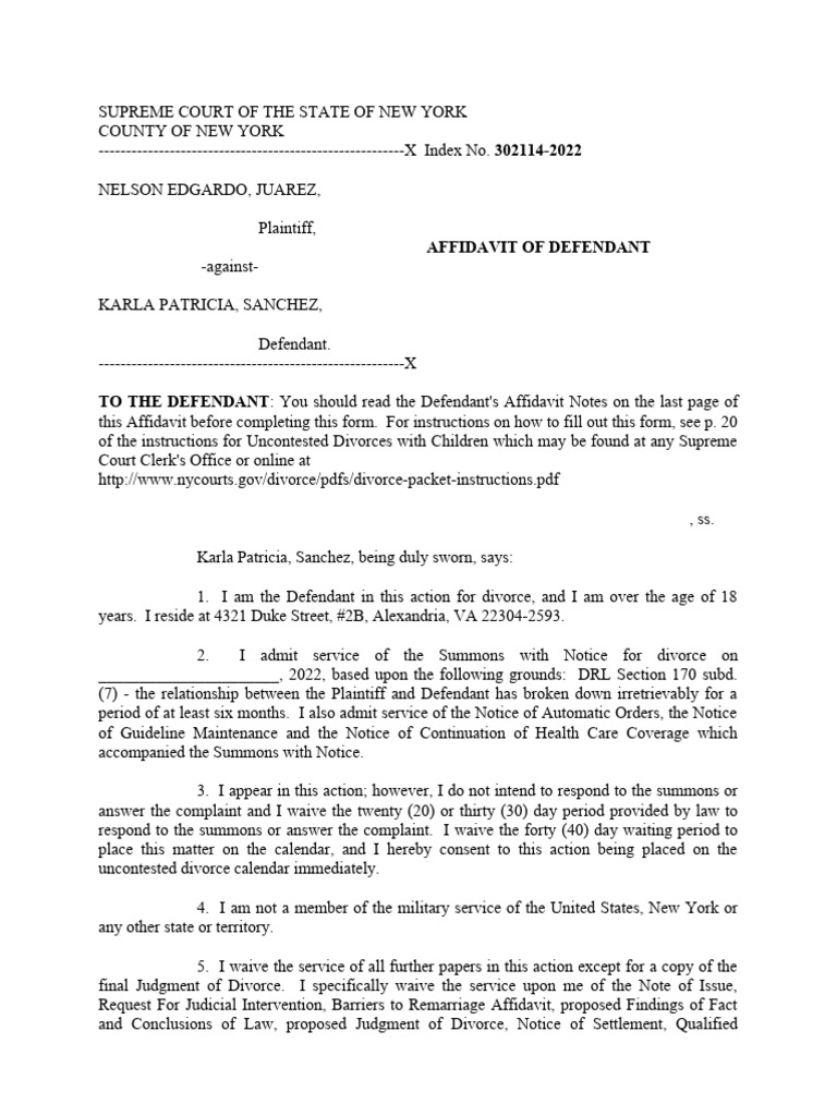 Juarez Nelson Vs Karla Sanchez | PDF | Child Support | Alimony