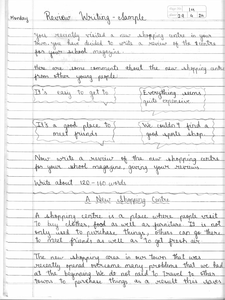 Review Writing Sample | PDF