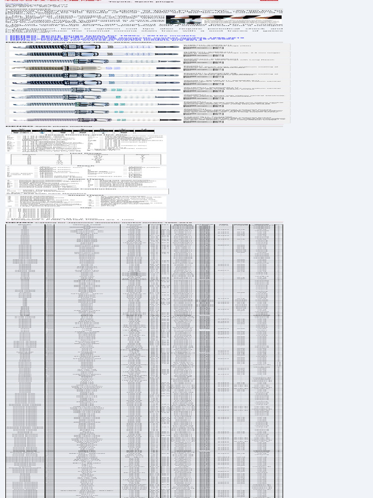 Toyota. Spark Plugs | PDF