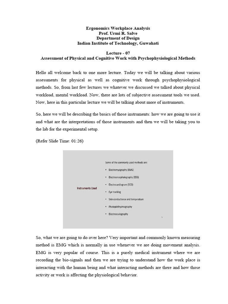 Lec7 Merged | PDF | Electromyography | Electrocardiography