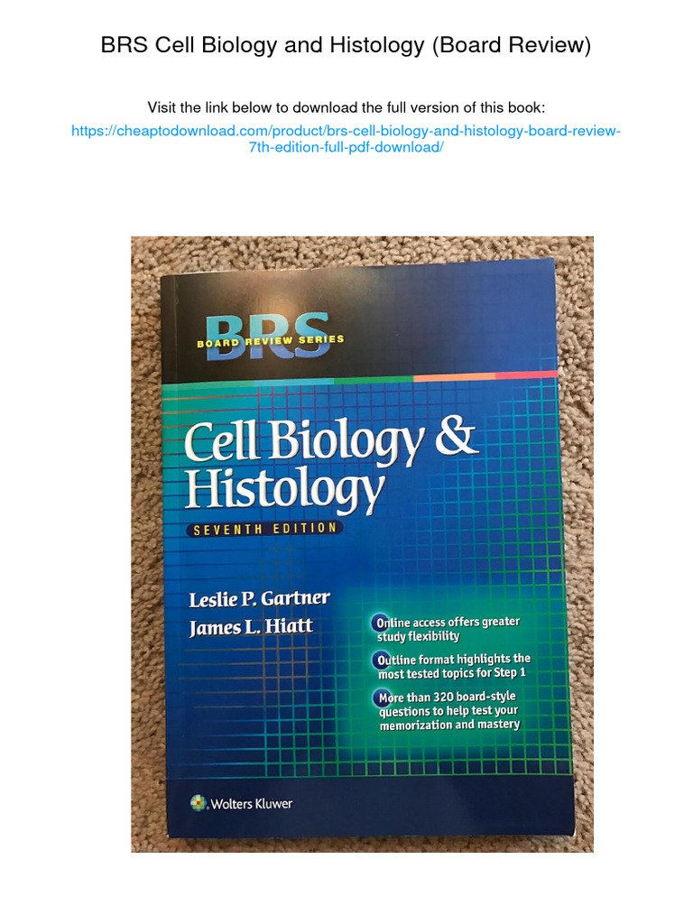 BRS Cell Biology and Histology (Board Review) - ISBN 1451189516, 978 ...