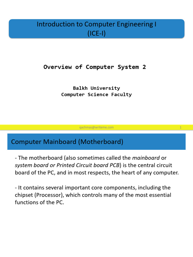 #4 Overview of Computer System 2 | PDF | Personal Computers | Usb