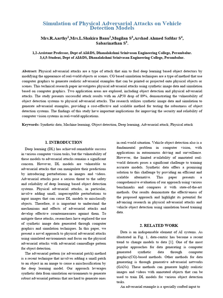 Adversarial Attack-2 | PDF | Simulation | 3 D Computer Graphics
