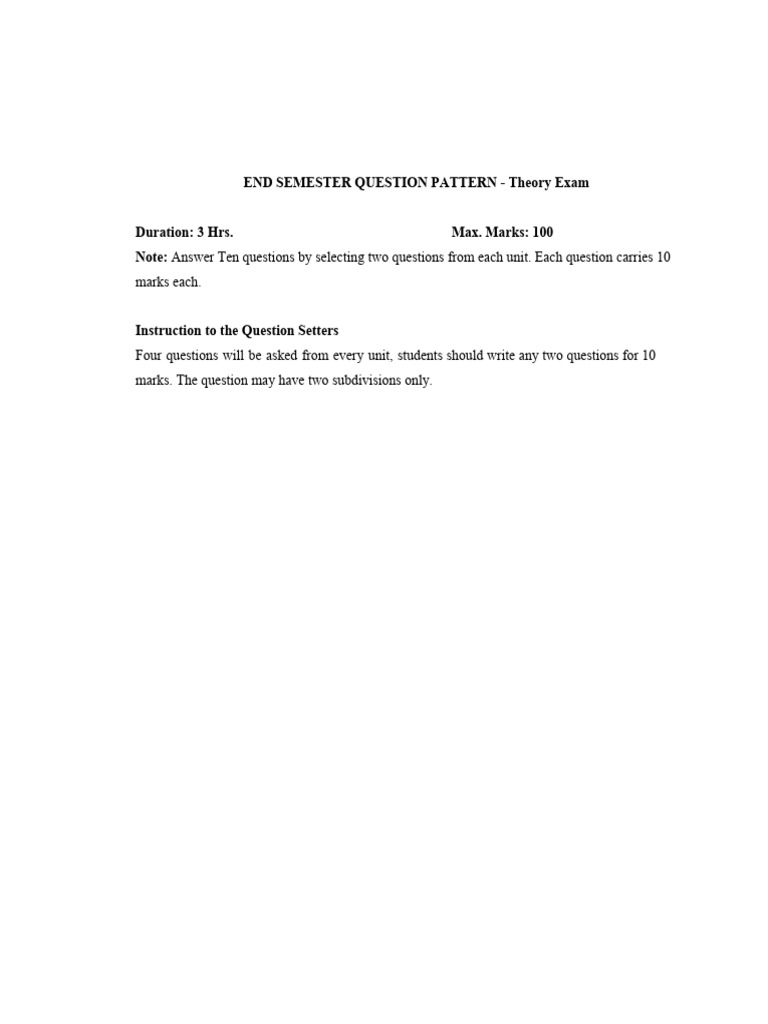 QUESTION PPER PATTERN_THEORY PRACTICAL | PDF | Educational Assessment ...