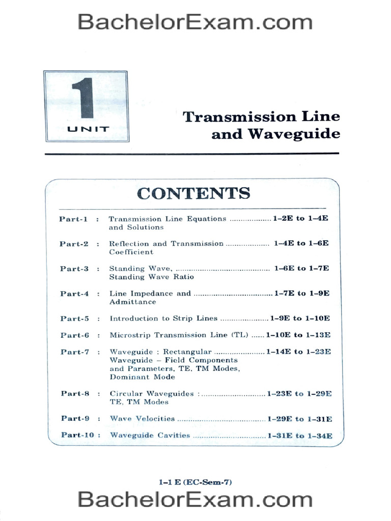 Microwave & Radar Engineering | PDF | Transmission Line | Waveguide