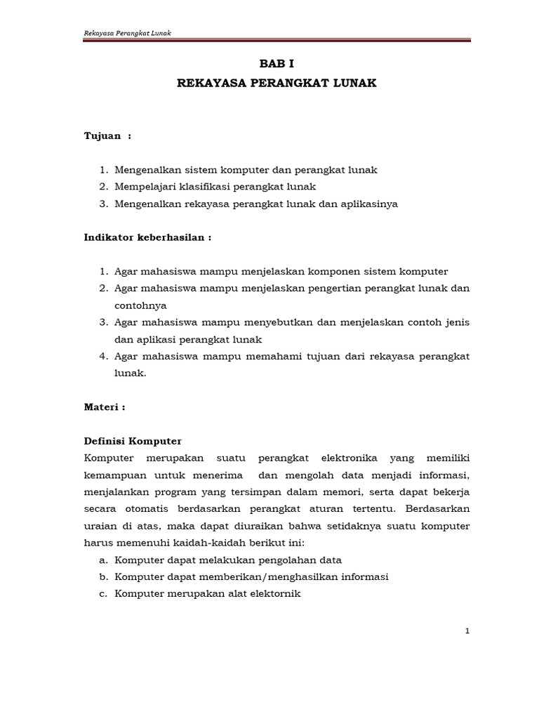 01 - Rekayasa Perangkat Lunak | PDF | Seni | Komputer