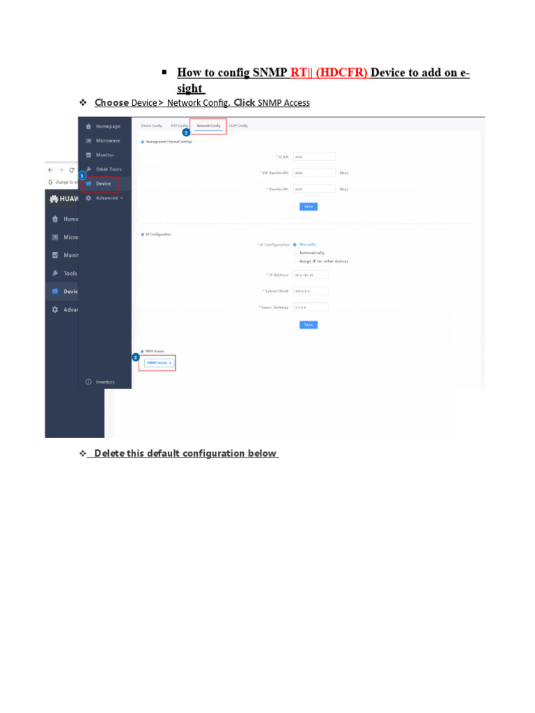 RT (2) Guide Add SNMP Microwave Configuration For RTN510 | PDF | Business | Computers