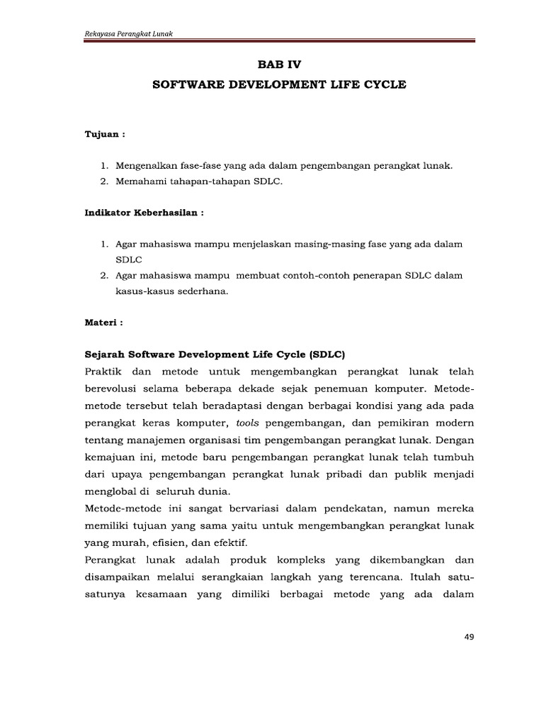 04 - Software Development Life Cycle | PDF