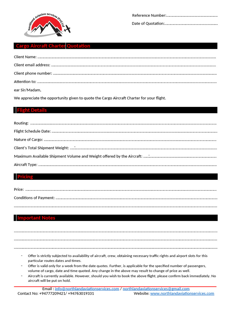 NAS Quotation | PDF | Aviation | Civil Aircraft