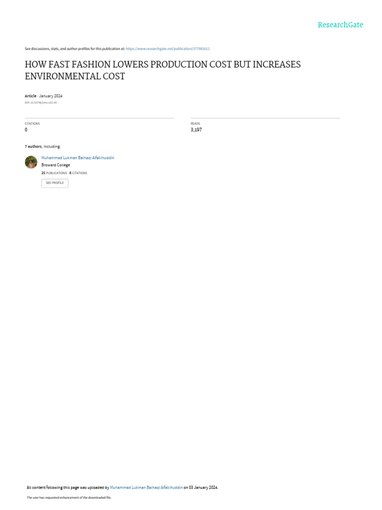 Shein RQ 1.1 | PDF | Sustainability | Waste