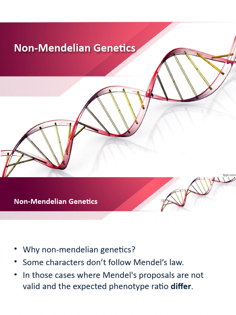Non-Mendelian Inheritance Patterns | PDF | Dominance (Genetics) | Genotype