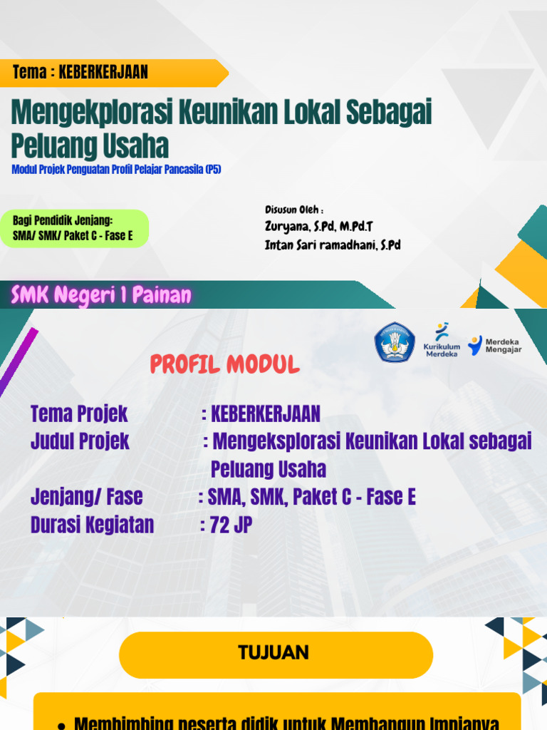 Draf Modul Projek 2 - Zuryana Dan Intan Sari Ramadhani | PDF