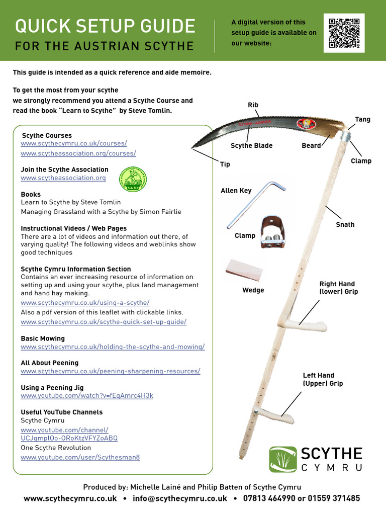 Scythe-Quick-Set-Up-Guide | PDF | Mower | Screw