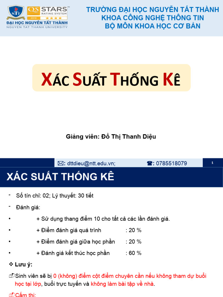 XSTK - Chuong 1 | PDF