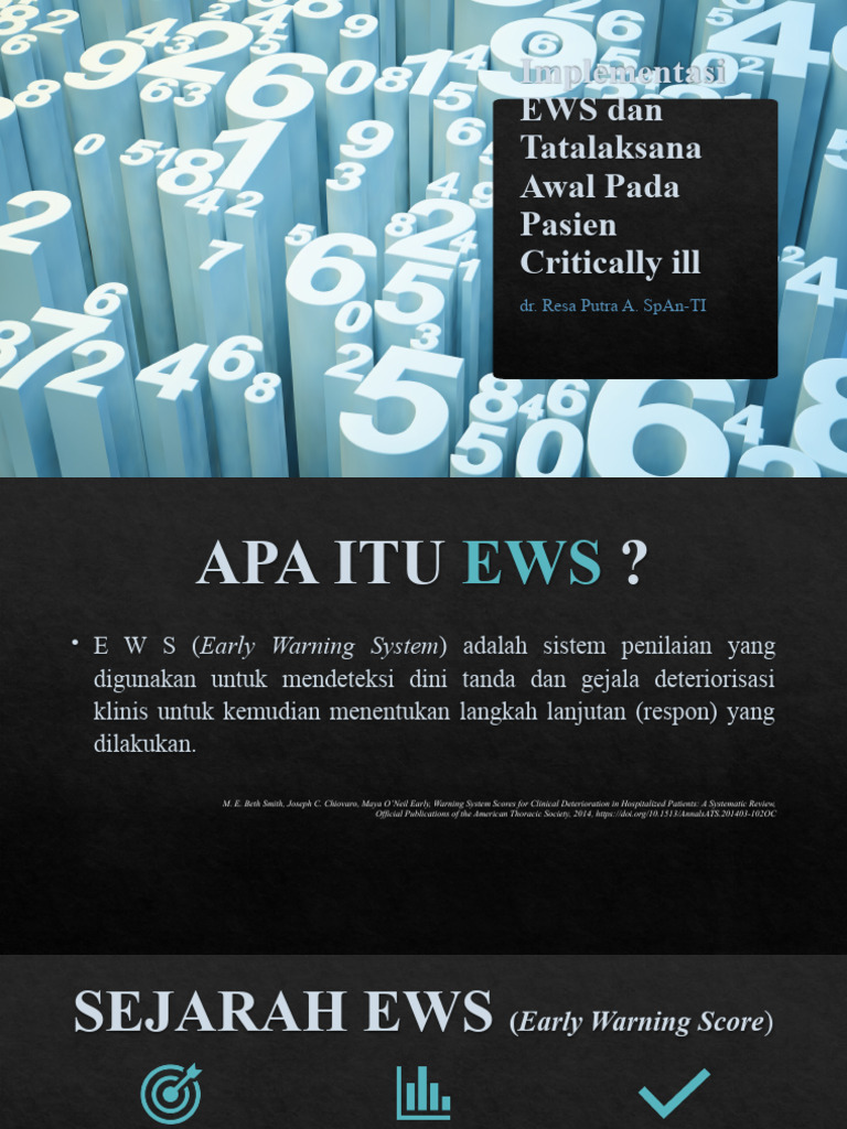 Implementasi EWS Dan Tatalaksana Awal Pada Pasien Critically - ESA ...