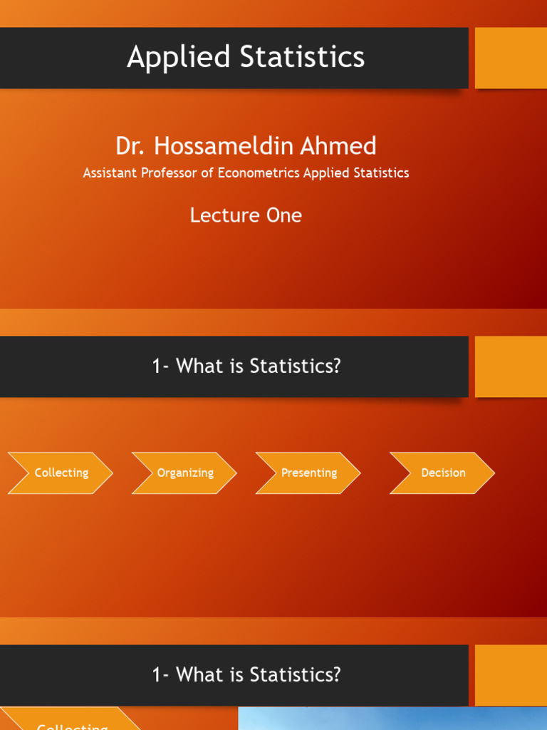 Lecture 1 - What is Statistics | PDF | Sampling (Statistics) | Statistics