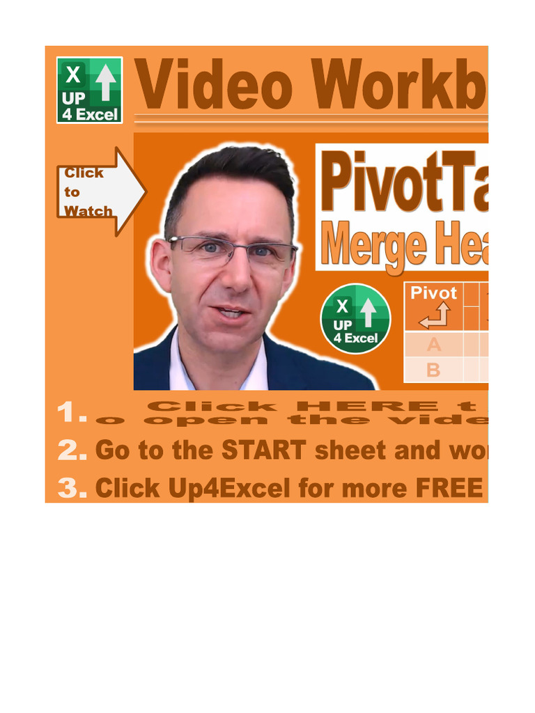 How To Merge Column Headers in A Pivot Table | PDF | Fax | Computer Science