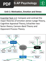 Theories of Emotion Poster Instructions | PDF