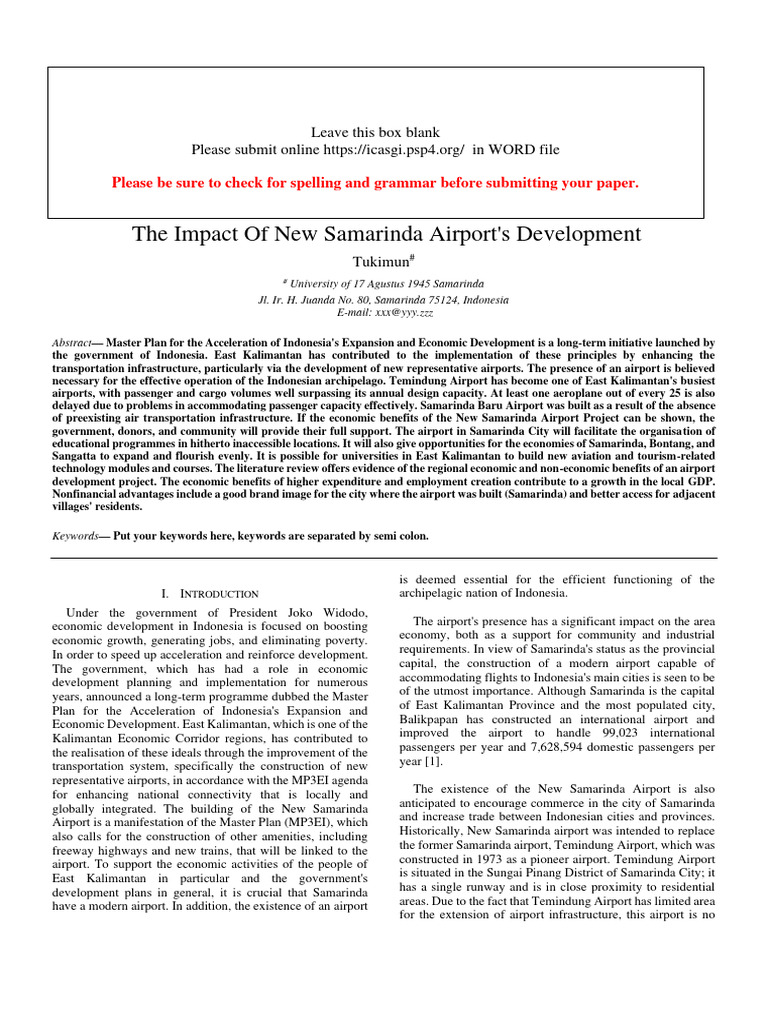 Tukimun - ICASGI 2022 | PDF | Input–Output Model | Economics