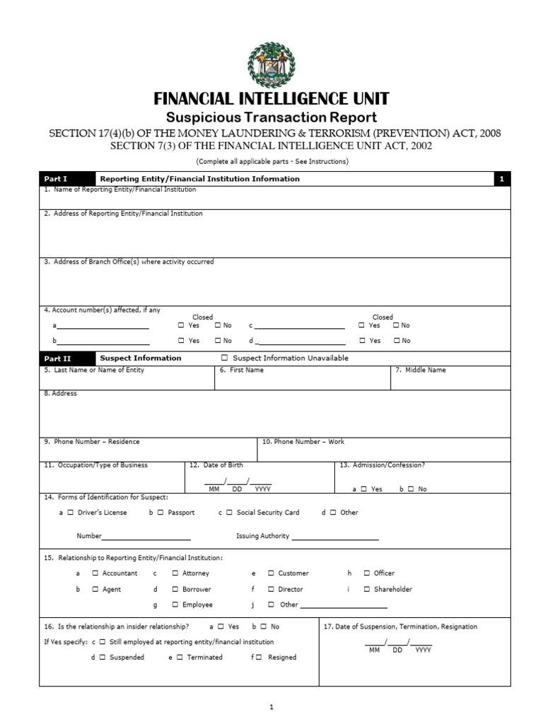 STR-FORM | PDF | Money | Securities (Finance)