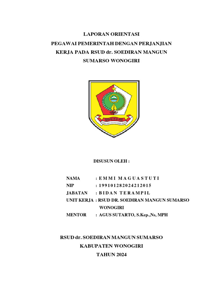 Laporan Orientasi PPPK Emmi 2024 | PDF | Bisnis
