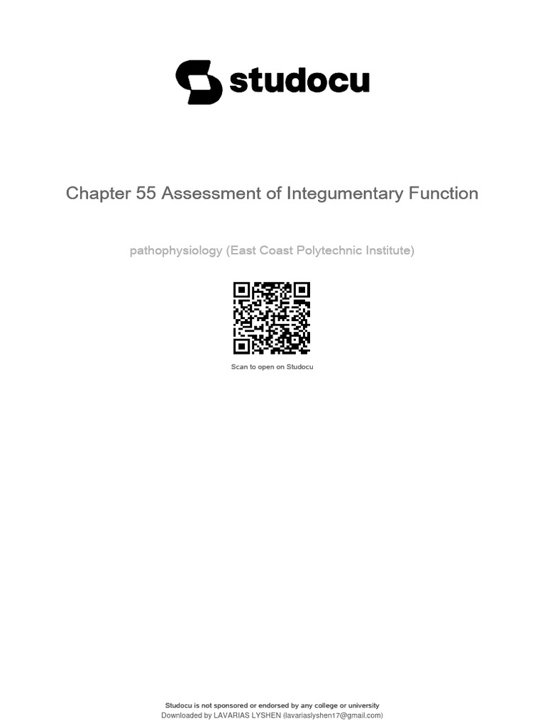 Integumentary System Assessment Guide | PDF | Skin | Integumentary System