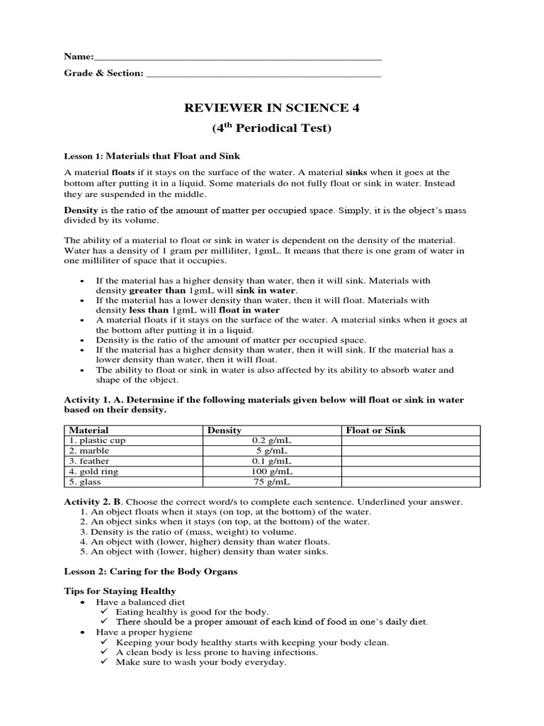 Sci4 4THPT Reviewer 1 | PDF | Atmosphere Of Earth | Magnet