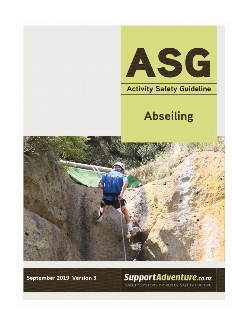 Abseiling ASG v3 | PDF | Risk | Safety