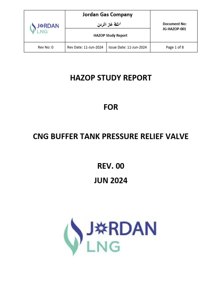 Pressure Relief Valve - Buffer Tank - Phase 1 - HAZOP | PDF | Valve ...