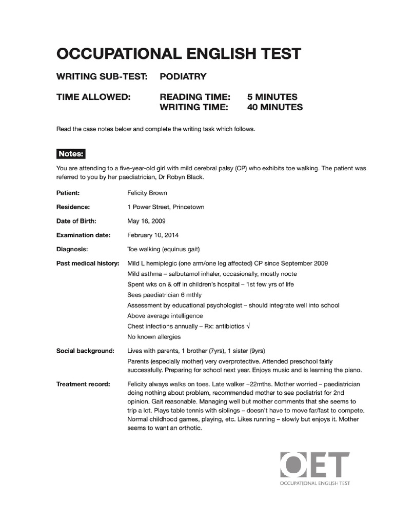 Felicity Brown Case Notes | PDF