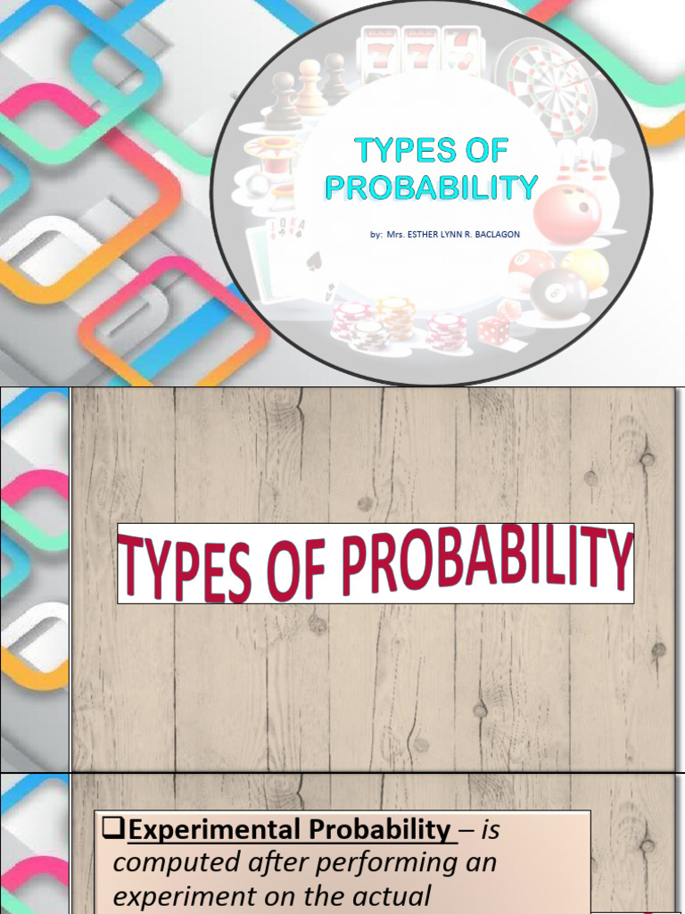 Understanding Probability Types and Rules | PDF | Probability | Experiment
