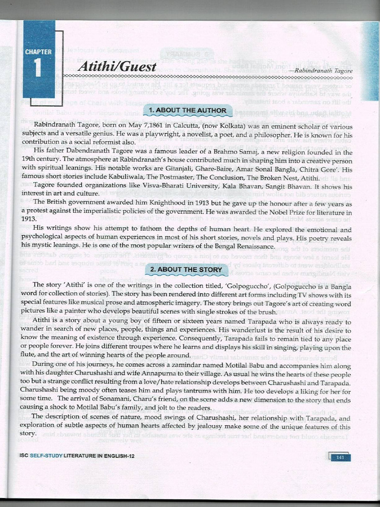 ISC Literature Study Notes Prisma and Rhapsody | PDF