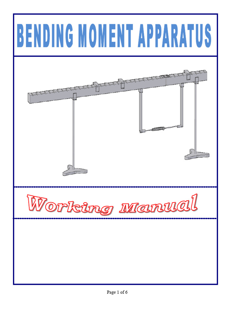 Bending Moment Apparatus | PDF | Bending | Beam (Structure)