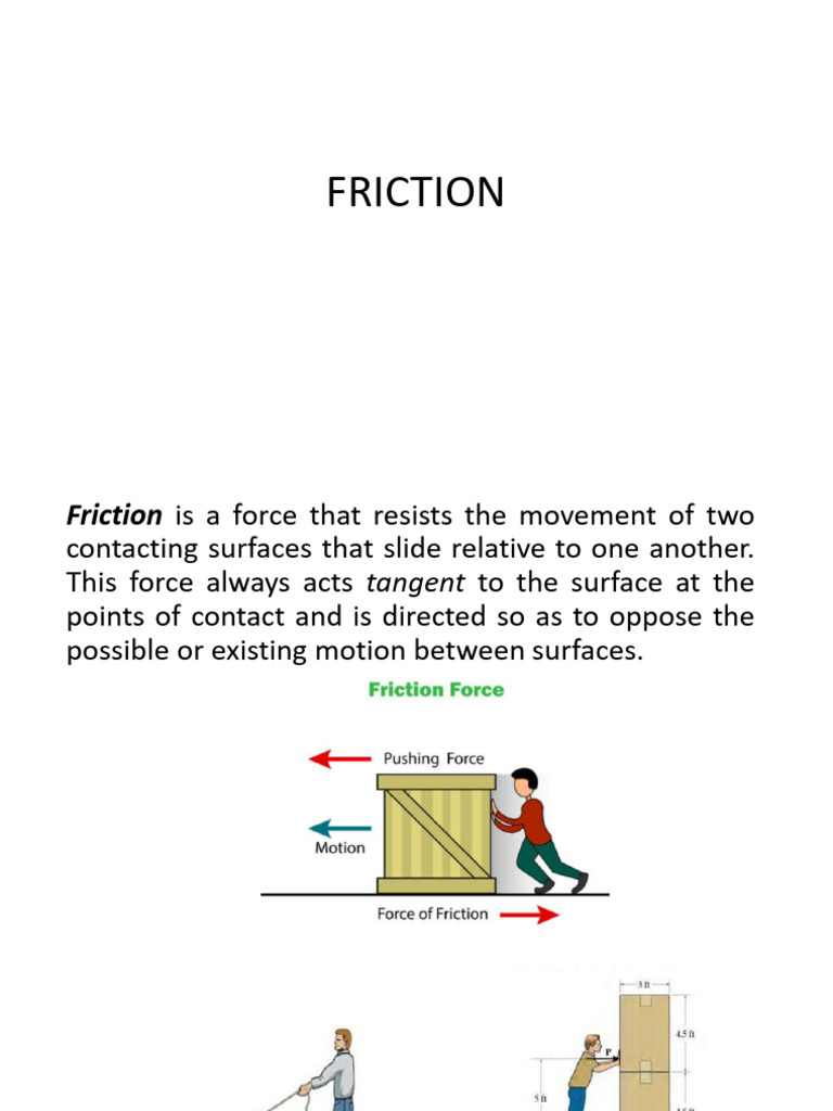 Friction | PDF | Friction | Force
