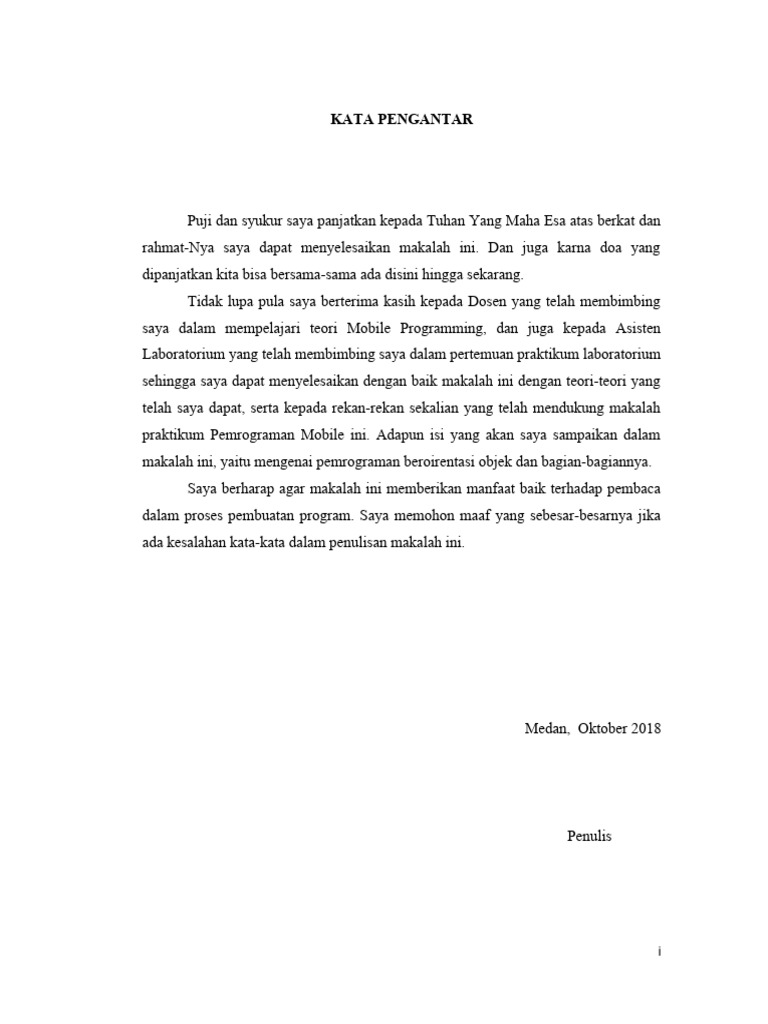 Kata Pengantar - Daftar Isi MOPRO | PDF