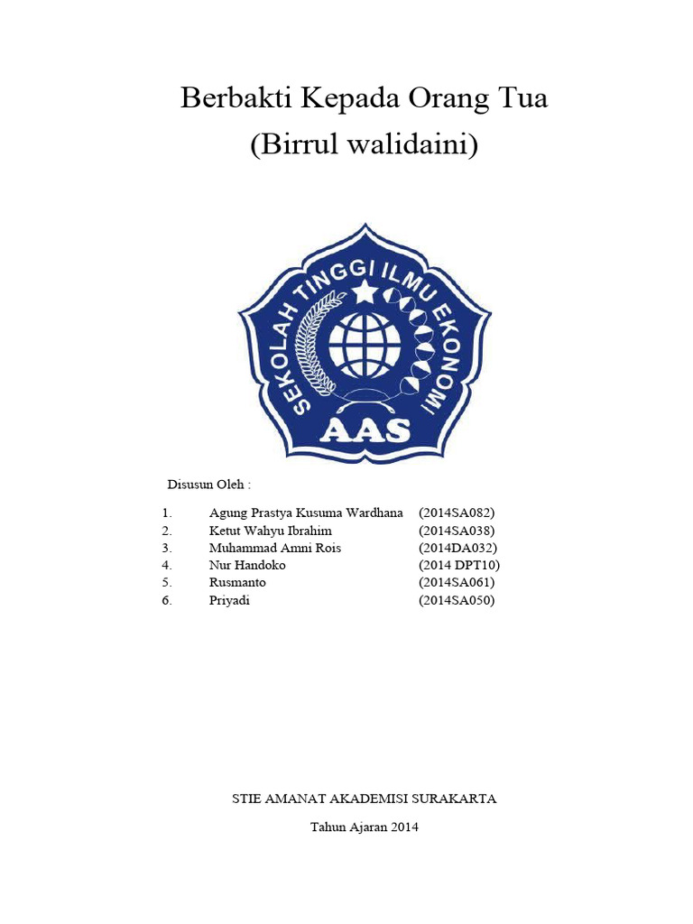Makalah Berbakti Kepada Orang Tua | PDF