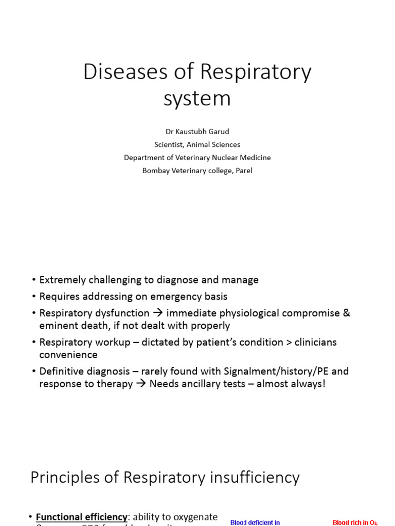 Lect 16 - Diseases of Respiratory System | PDF | Respiratory Tract | Lung