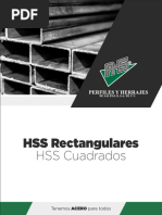 Catálogo de Perfiles HSS y Medidas | PDF