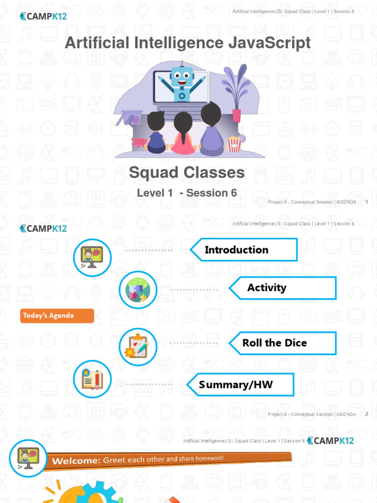 Artificial Intelligence Javascript: Level 1 - Session 6 | PDF | Parameter (Computer Programming ...