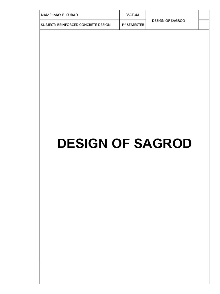 Sagrod Design in Reinforced Concrete | PDF | Architectural Design ...